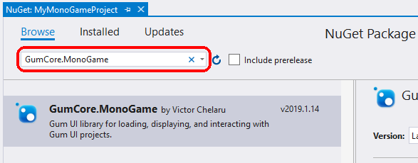 Adding Gum to MonoGame – Gum