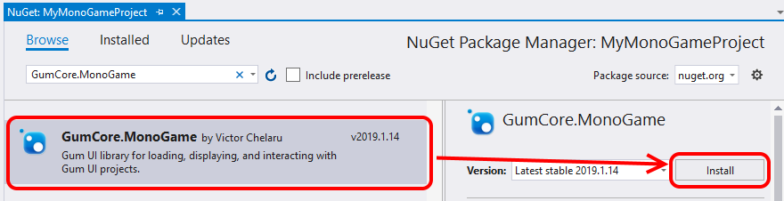 Adding Gum to MonoGame – Gum